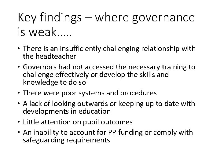 Improving Governance arrangements in complex and challenging circumstances