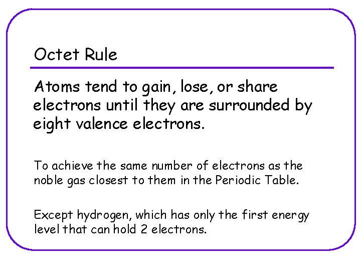 Chapters 8 Basic Concepts of Chemical Bonding General