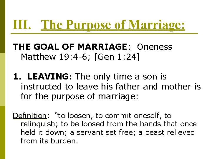 THE RICHNESS OF OUR FAITH Wives and HusbandsThe