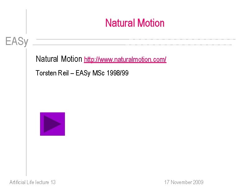 Artificial Life Lecture 13 EASy Tierra and Avida