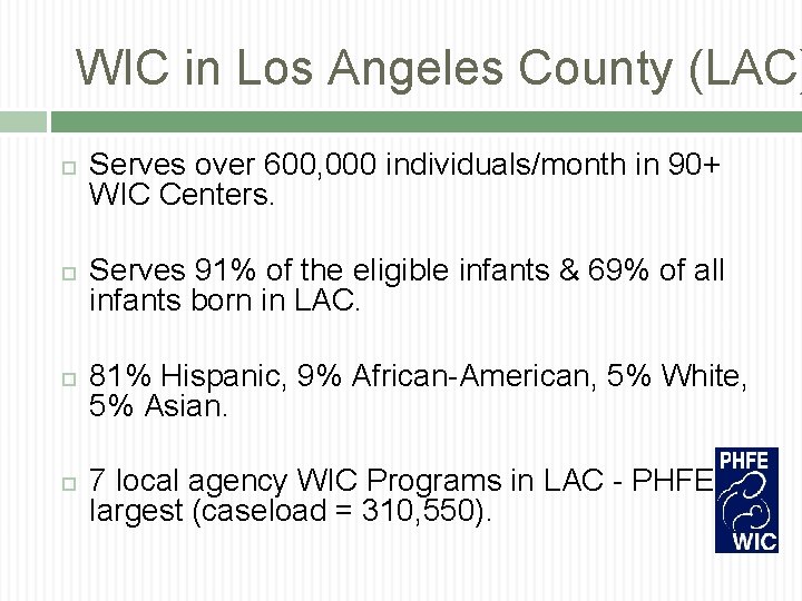 EVALUATING THE IMPACT OF WIC ON BREASTFEEDING AND