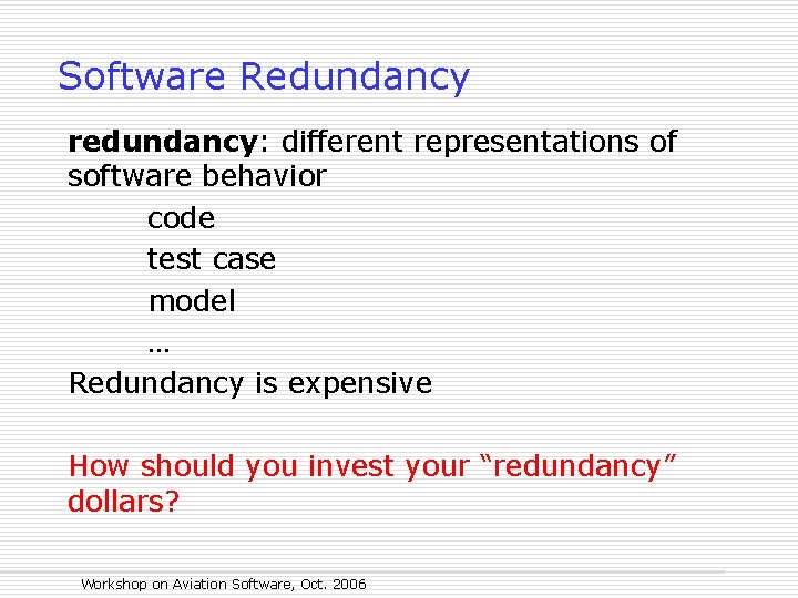 Software Fault Protection Allen Goldberg Kestrel Technology 1