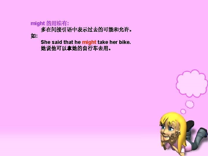 Grammar eg Could you lend me your dictionary