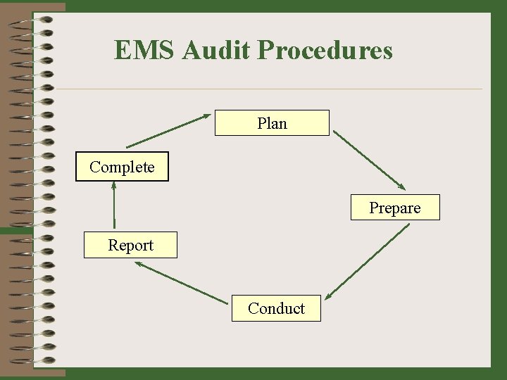 EMS Auditing Self Certification and Management Review EMS
