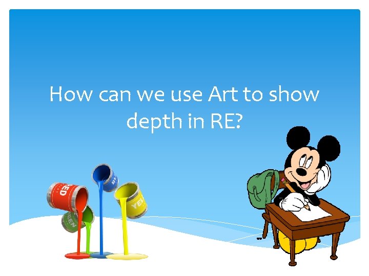 How can we use Art to show depth