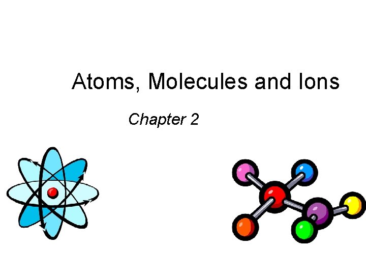 Atoms Molecules and Ions Chapter 2 Daltons Atomic
