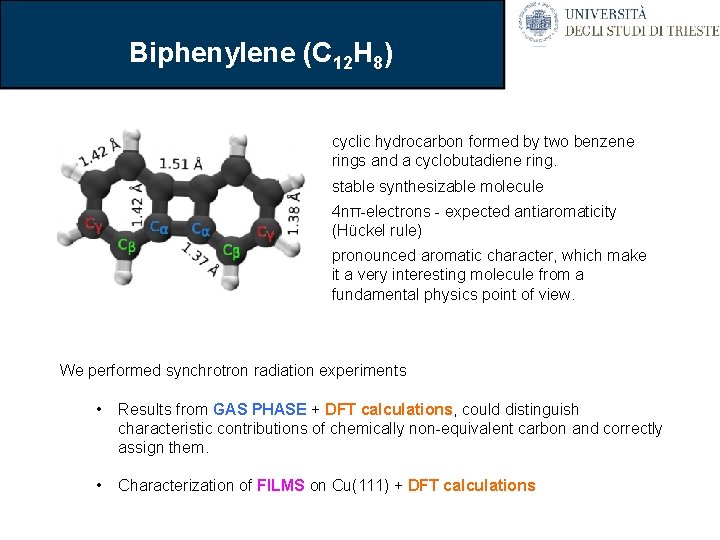 The electronic structure of biphenylene Cesare Grazioli Self