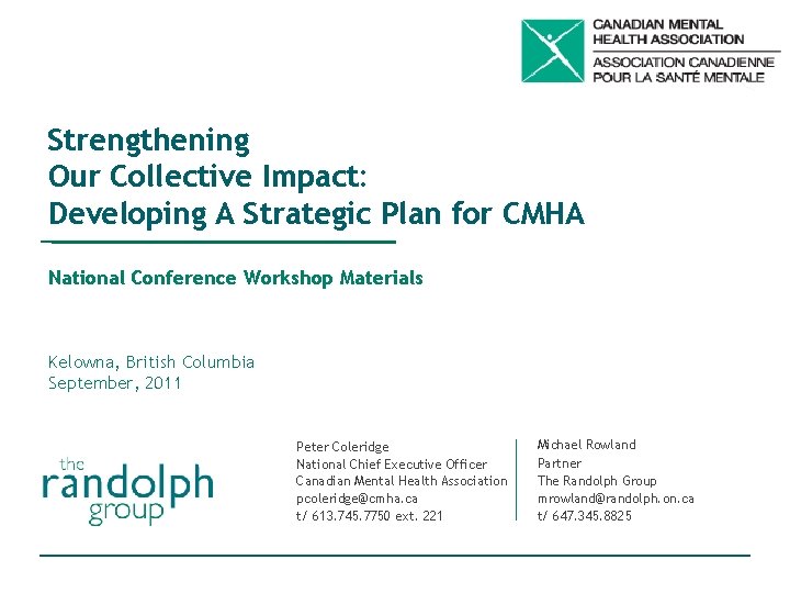 Strengthening Our Collective Impact Developing A Strategic Plan