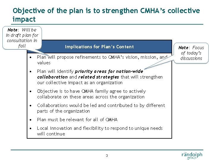 Strengthening Our Collective Impact Developing A Strategic Plan