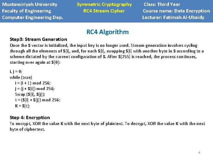 Mustansiriyah University Faculty of Engineering Computer Engineering Dep