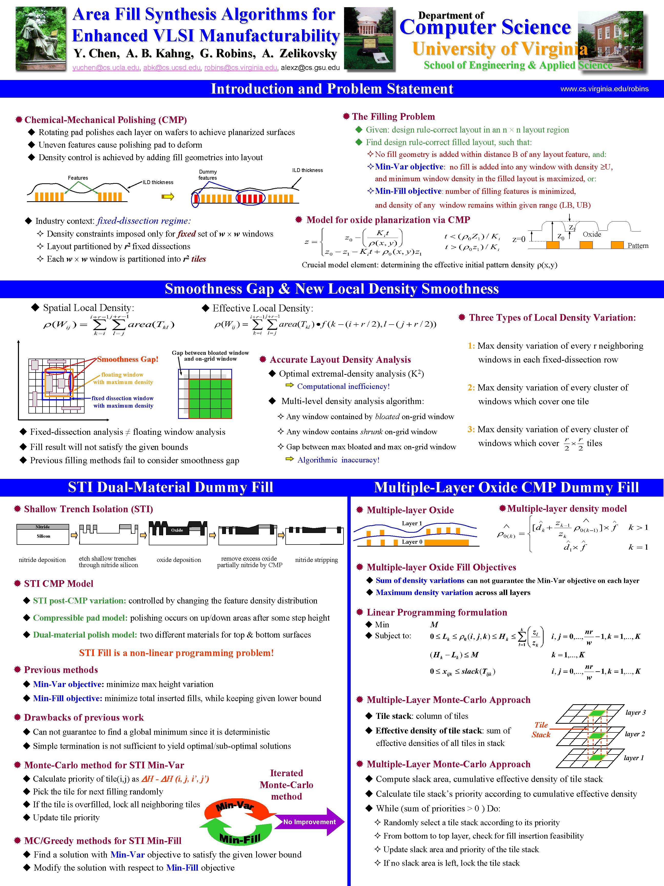 Area Fill Synthesis Algorithms for Enhanced VLSI Manufacturability