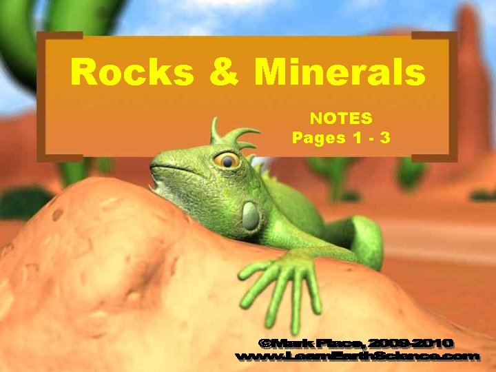 Rocks Minerals NOTES Pages 1 3 Key Concept
