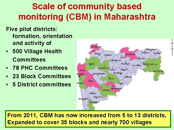 Community based monitoring and planning CBMP of Health