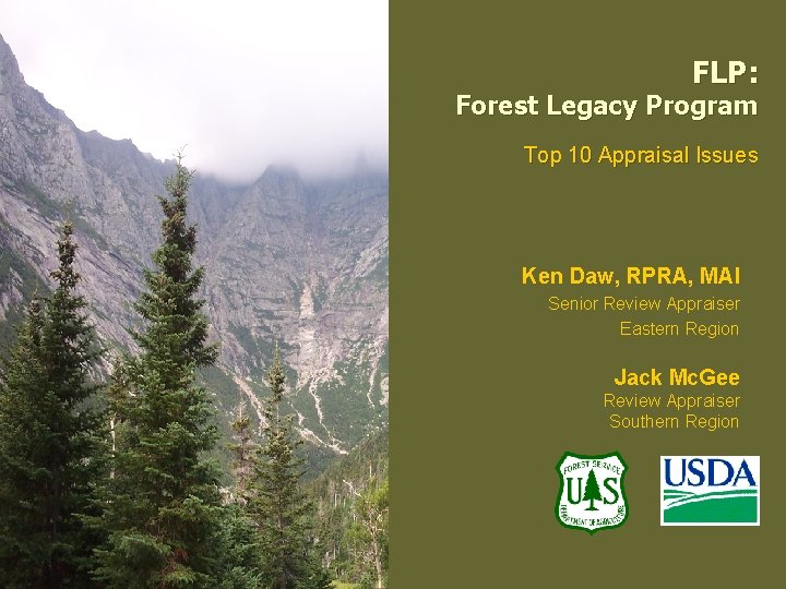 FLP Forest Legacy Program Top 10 Appraisal Issues