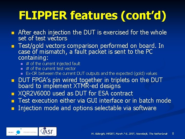 FLIPPER SEU Fault Injection in Xilinx FPGAs ESAESTEC