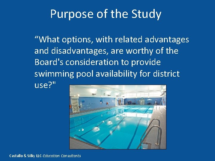 District Swimming Pool Study North Syracuse Central School