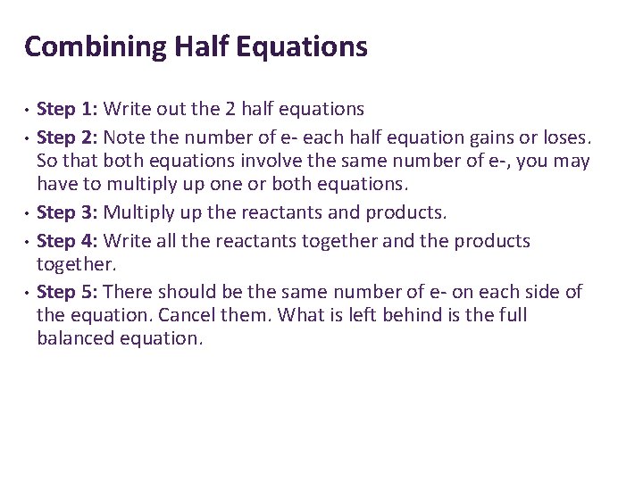 Writing Half Equations Worksheet With Answers - Tessshebaylo