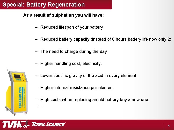 REPLUS BATTERY REGEN Technical sales support electrical products