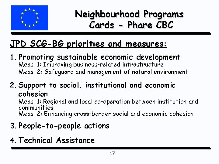 EUROPEAN COMMISSION Neighbourhood Programmes 2004 06 An Overview