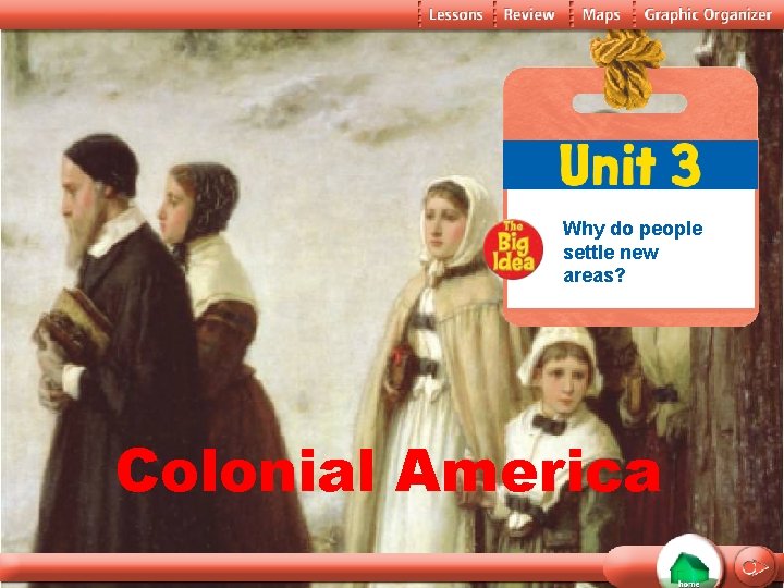 Why do people settle new areas Colonial America