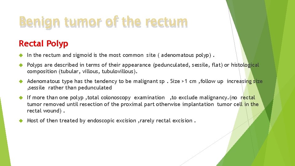 Rectum lecture 2 Partial Rectal prolapseMucosal The mucous