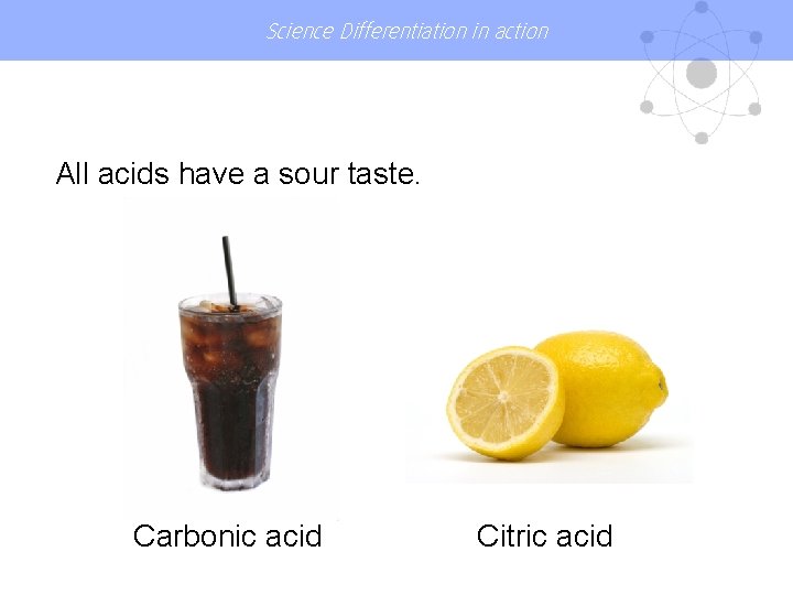 Lesson Acids and Bases Science Differentiation in action