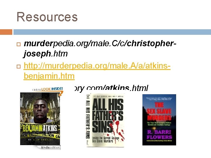 SERIAL KILLERS By Sarah Winder Gerald Gallego Born