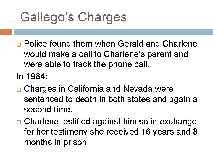 SERIAL KILLERS By Sarah Winder Gerald Gallego Born