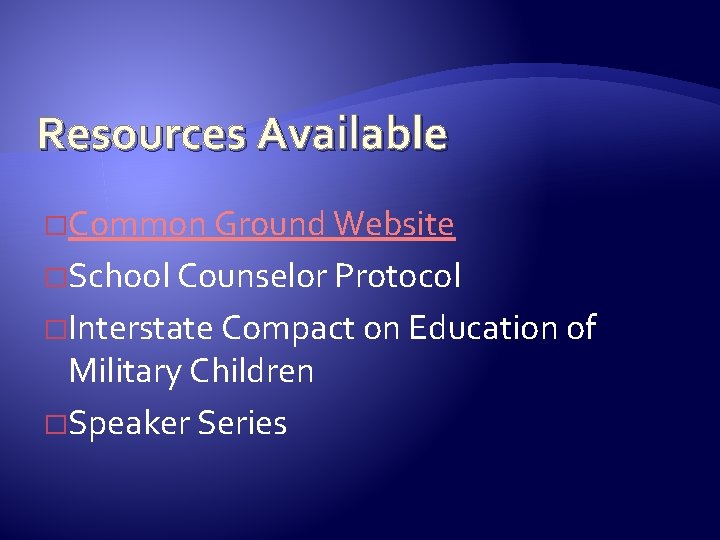 What is Common Ground Education and military partnership