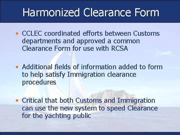 Regional Clearance System Advance Development and Deployment of