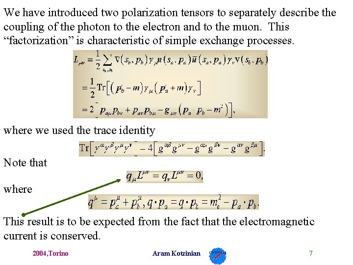 Examples of QED Processes Feynman rules Propagators Vertex