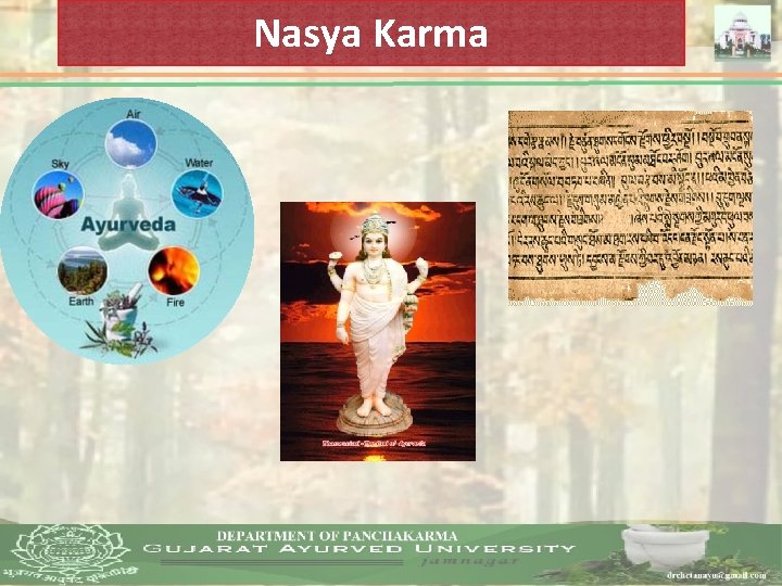 Nasya Karma Introduction The nose is the doorway