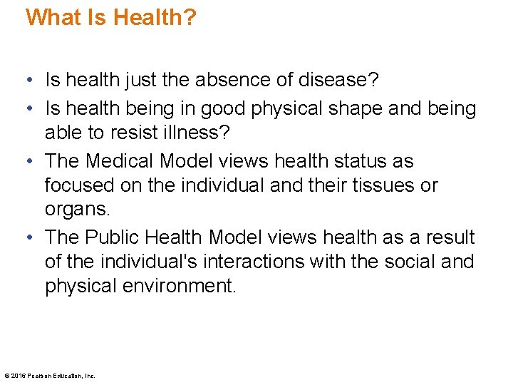 Chapter 1 Lecture Chapter 1 Accessing Your Health