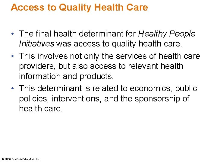 Chapter 1 Lecture Chapter 1 Accessing Your Health