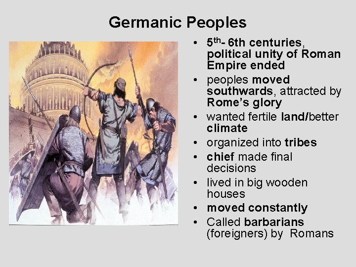 The Rise of Europe The Early Middle Ages