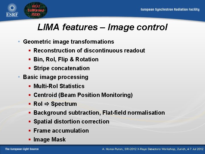 LIMA A Generic Framework for 2 D Detector