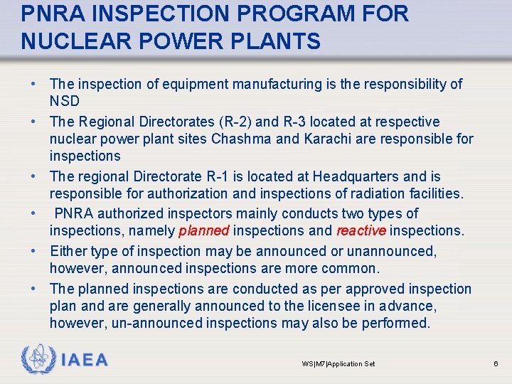 Module 7 Regulatory Inspection and Enforcement in Pakistan