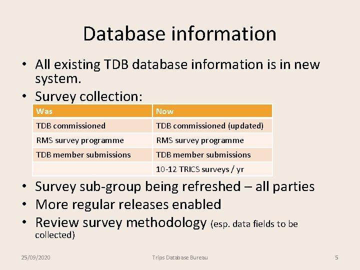 TDB Database Internet Access Web Platform Launch Presentation
