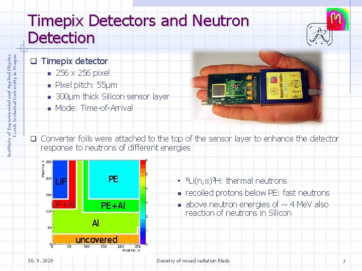 Dosimetry of mixed radiation fields photons high energy
