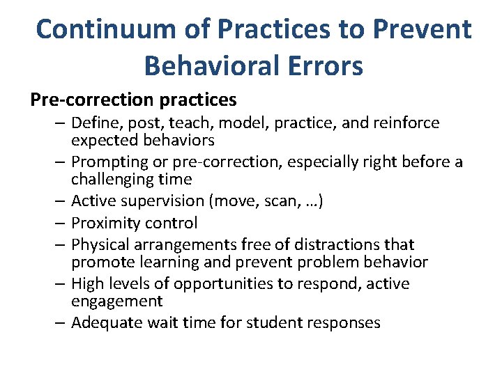 Positive Classroom Behavioral Supports Kimberly Yanek Ph D