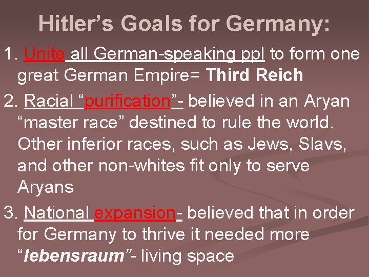 Chapter 31 Years of Crisis Essential Questions 1