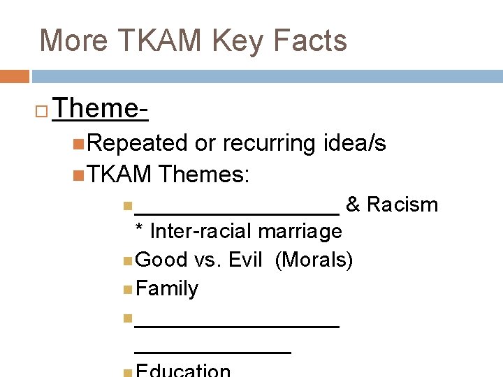 To Kill a Mockingbird TO KILL A MOCKINGBIRD