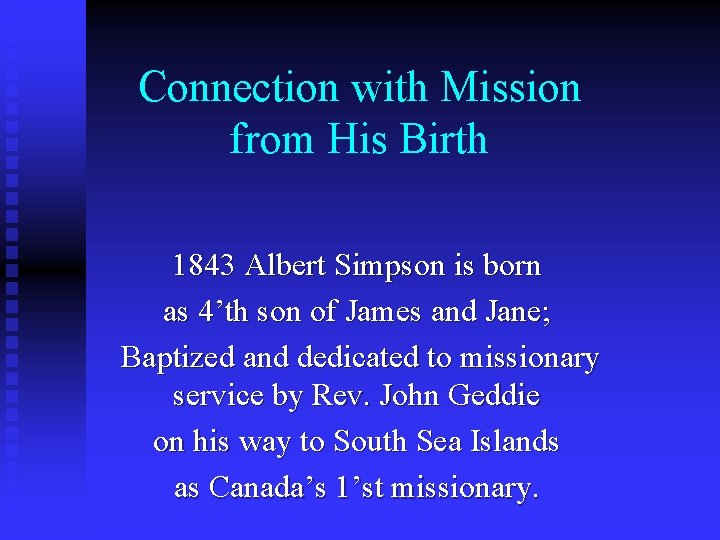 LIFE OF A B SIMPSON Prof Jintae Kim