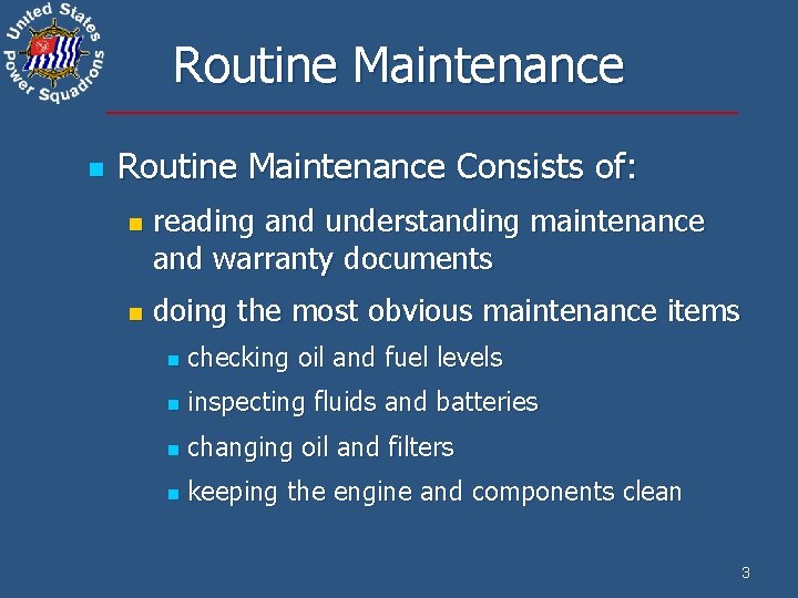 Engine Maintenance Chapter 3 Inboard Spark Ignition Engines