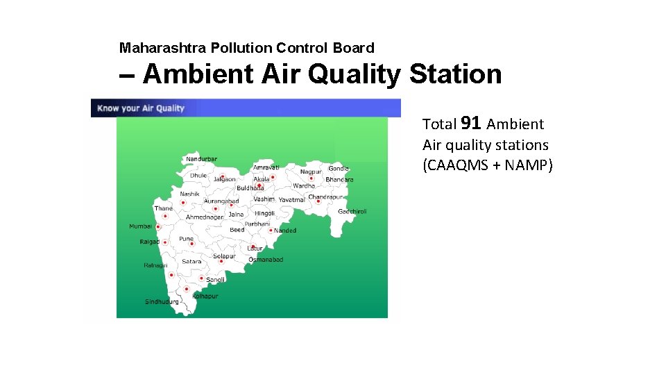 Maharashtra Pollution Control Board Ambient Air Quality Station