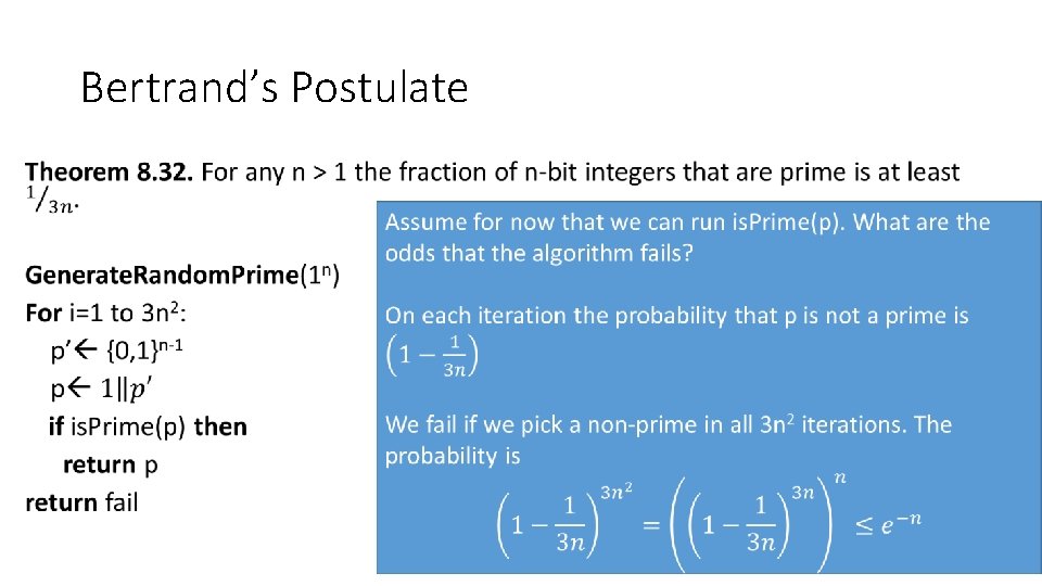 Cryptography CS 555 Topic 24 Finding Prime Numbers