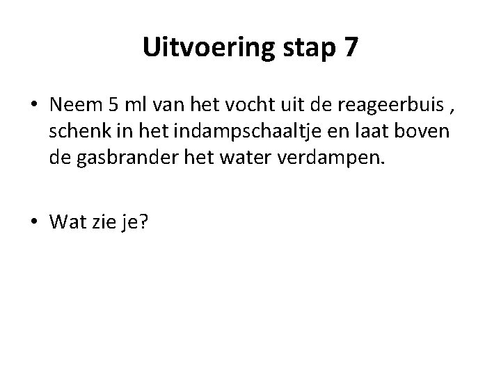 Scheikunde Soorten gereedschap Gebruik van gereedschap Prakticum ...