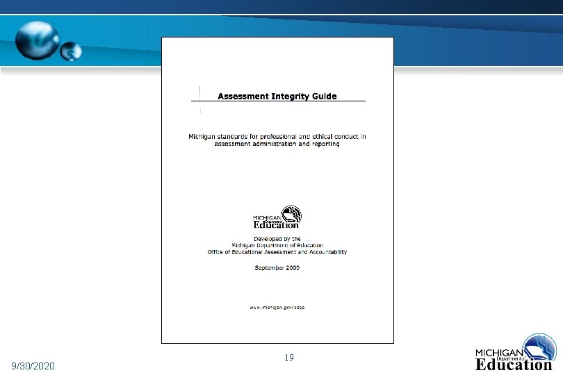 OEAA Web Conference Series Michigan Educational Assessment Program
