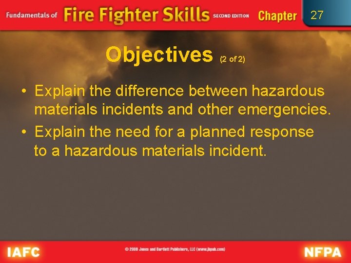 27 Hazardous Materials Overview 27 Objectives 1 of