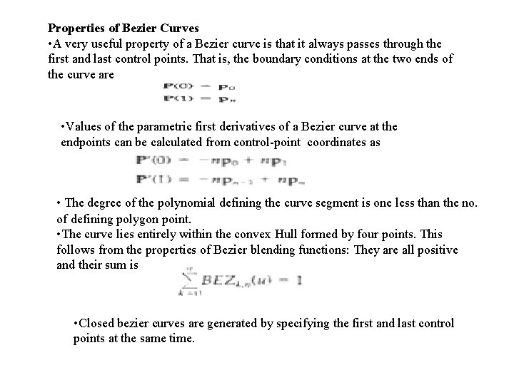 Quadratic Surfaces SPLINE REPRESENTATIONS a spline is a